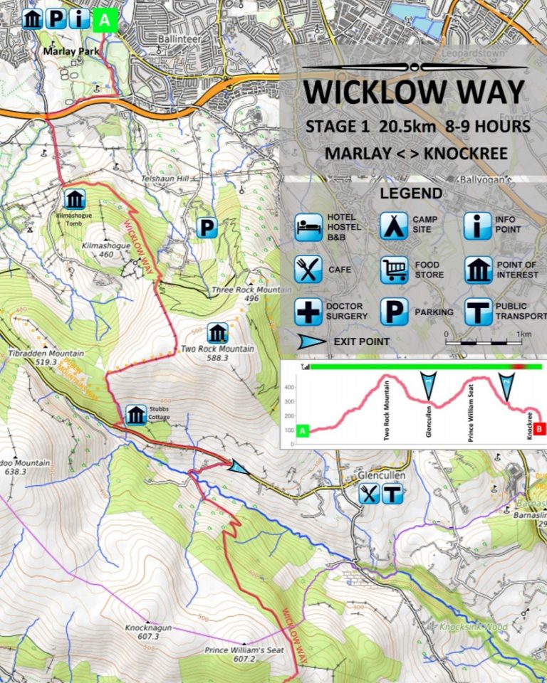 Wicklow Way Map, GPS and Overall Information - Wicklow County Tourism